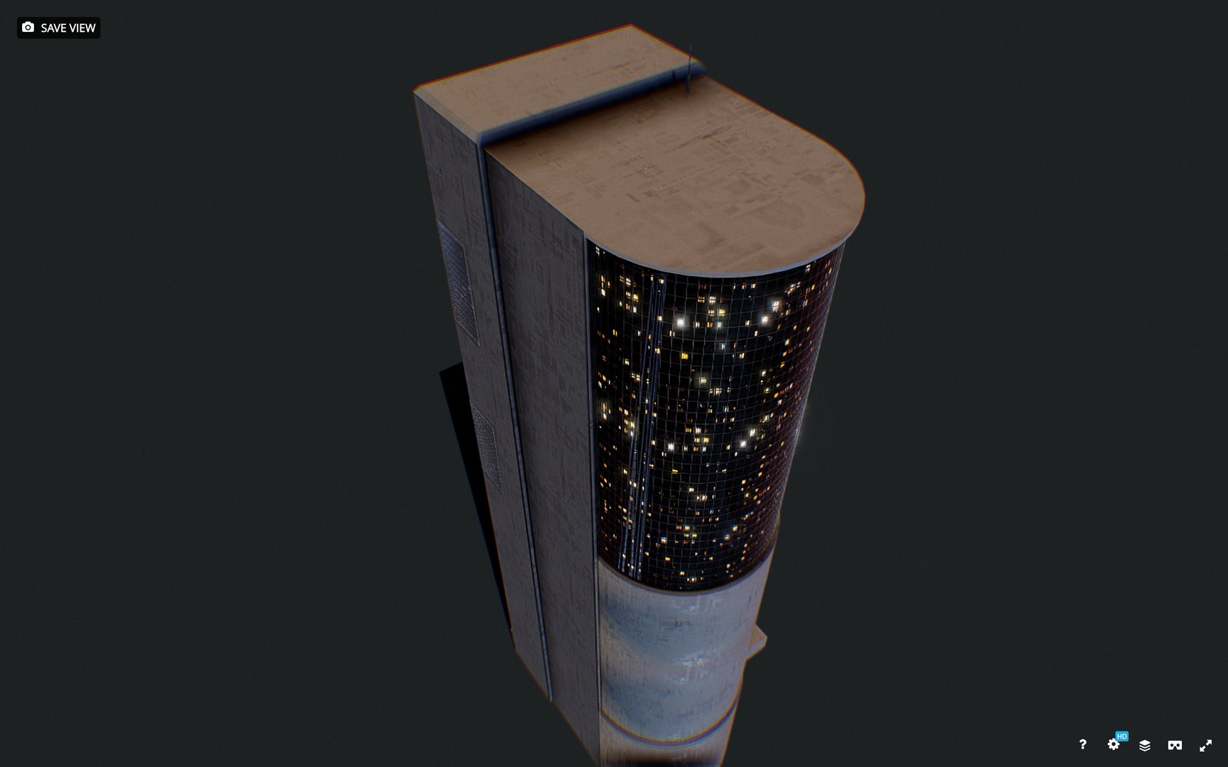 Low Poly - Futuristic Sci-fi Skyscraper Building 3D model - TurboSquid ...