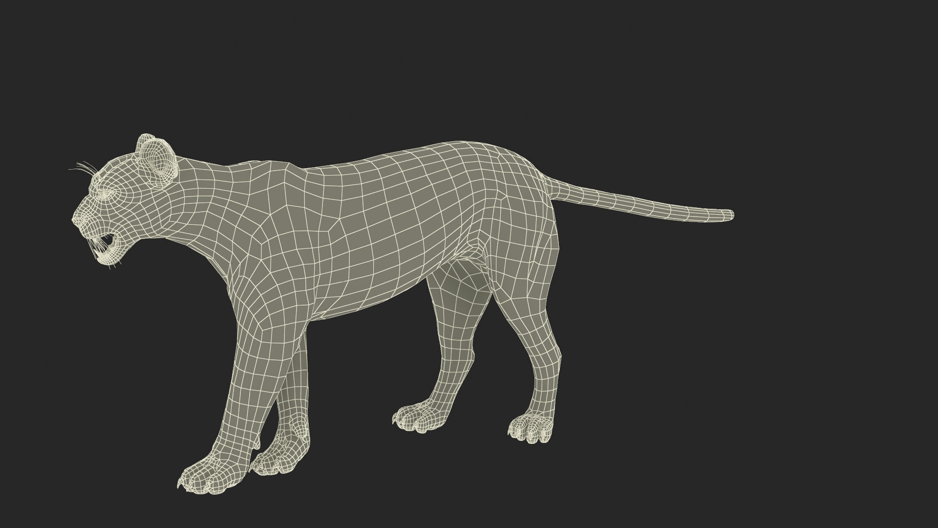 Snarling Puma Model - TurboSquid 2230666