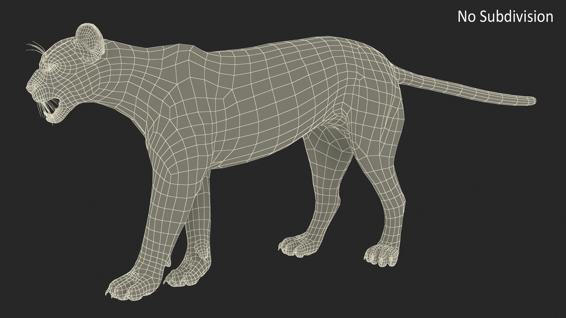 Snarling Puma Model - TurboSquid 2230666