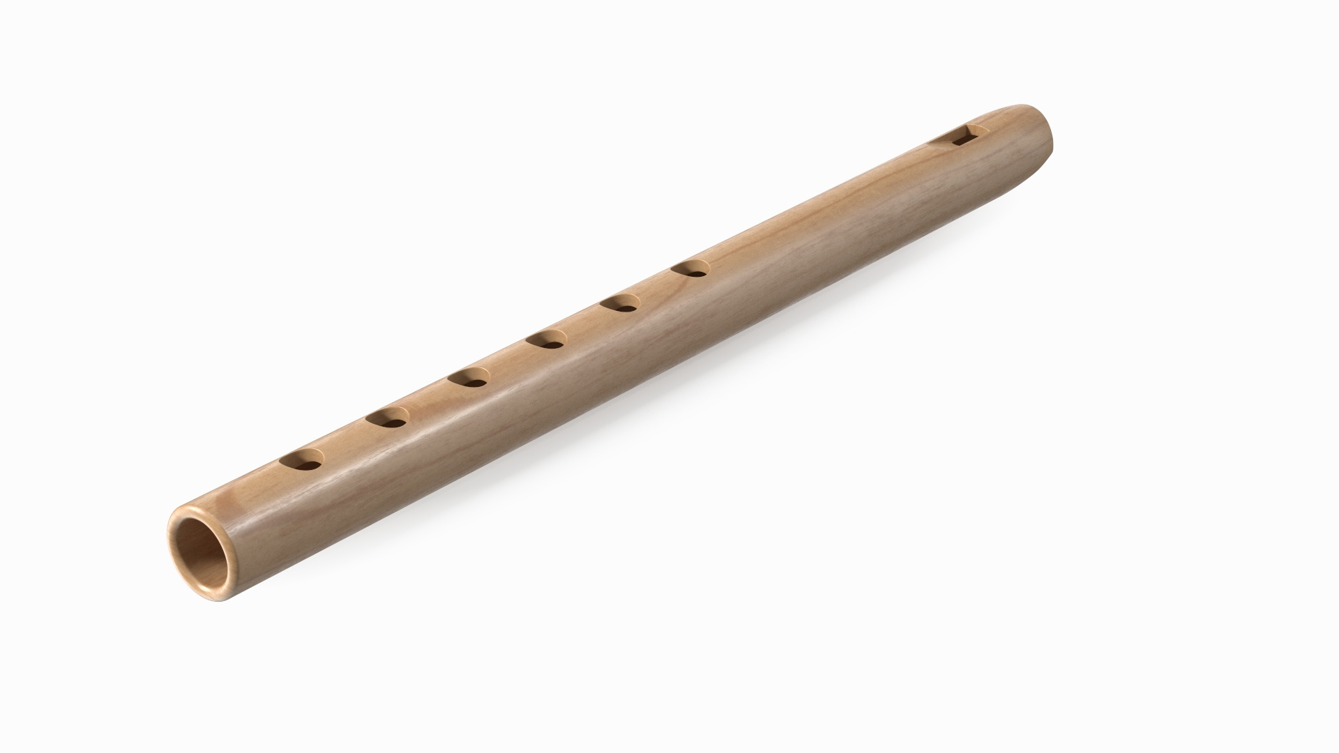 Wooden Flute Light Wood 3D Model - TurboSquid 2378195
