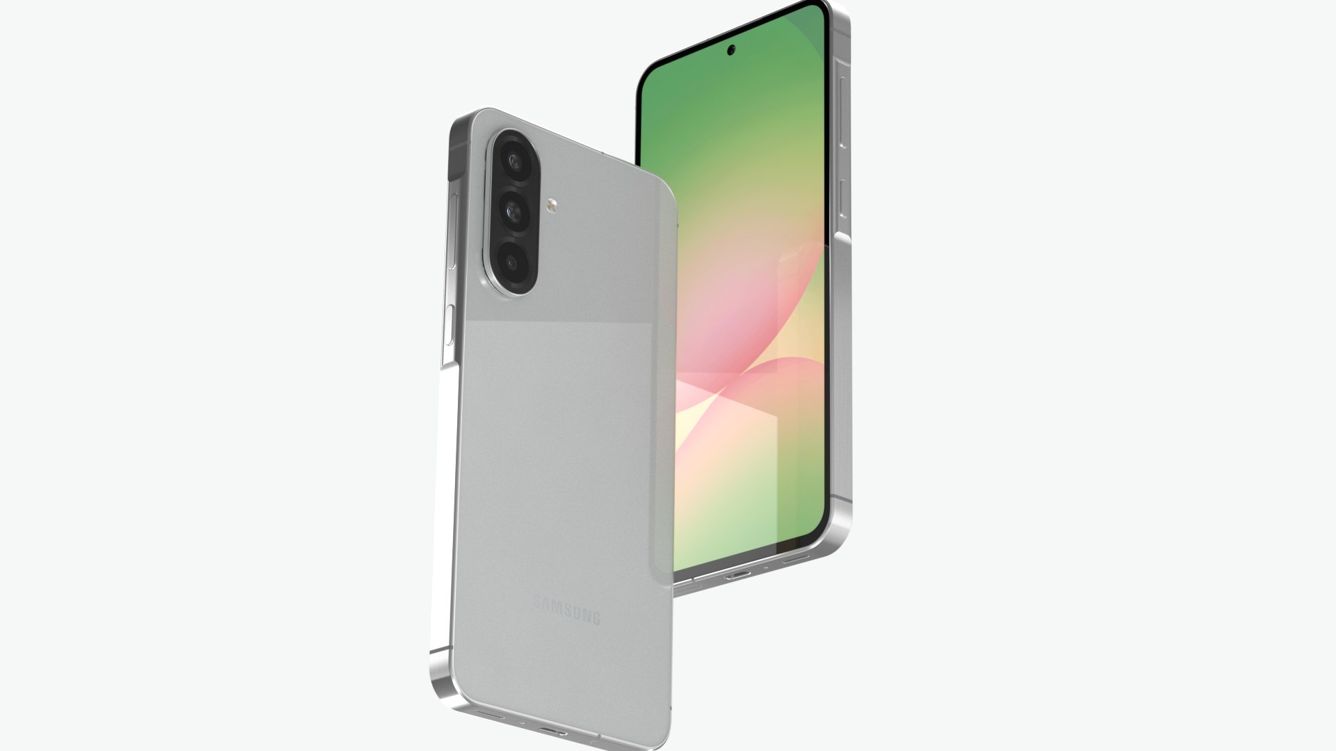 Samsung Galaxy A56 Silver 3D Model - TurboSquid 2355666