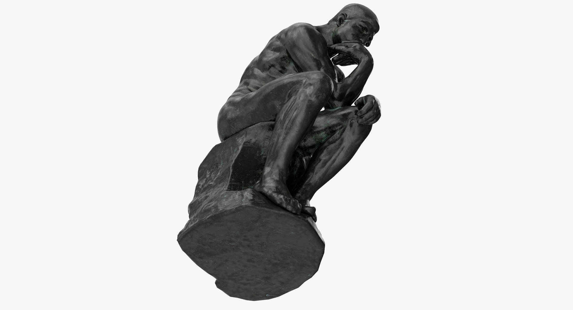 Thinker statue 3D model - TurboSquid 1210464