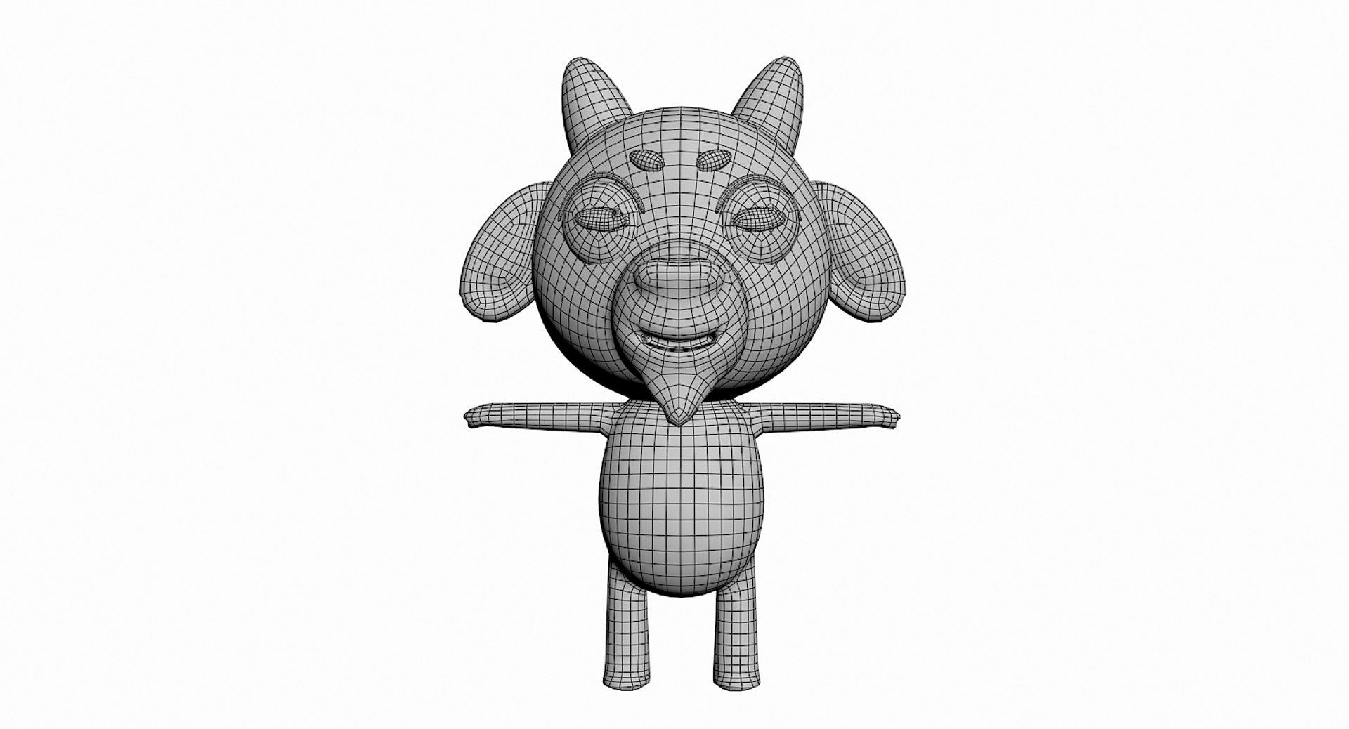 3D cartoon toon goat model - TurboSquid 1399855
