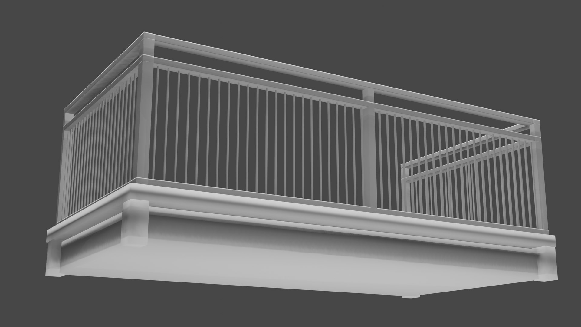 3D 3D Balcony Model - TurboSquid 1977606