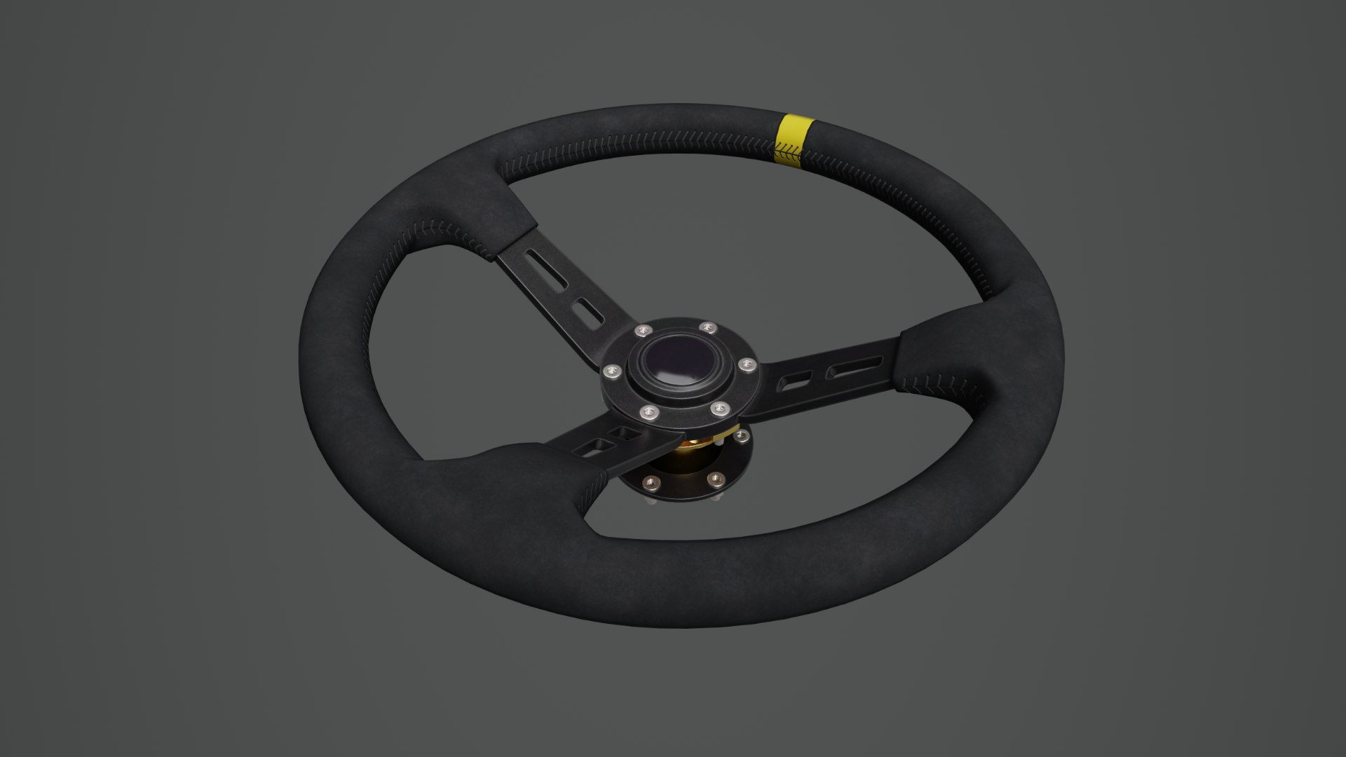 Steering Wheel 01 - Variation B - Black Stiches 3D Model - TurboSquid ...