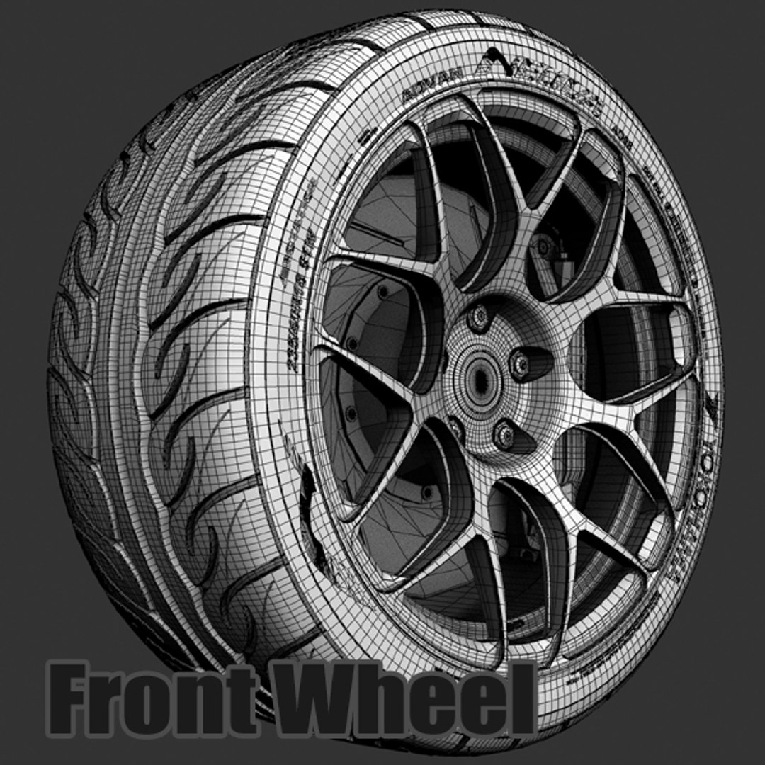 Hre P40s Wheel 3d Model