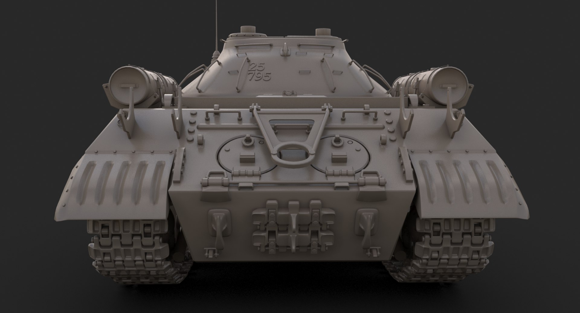 3D Tank 3m Soviet Clay - TurboSquid 1259216