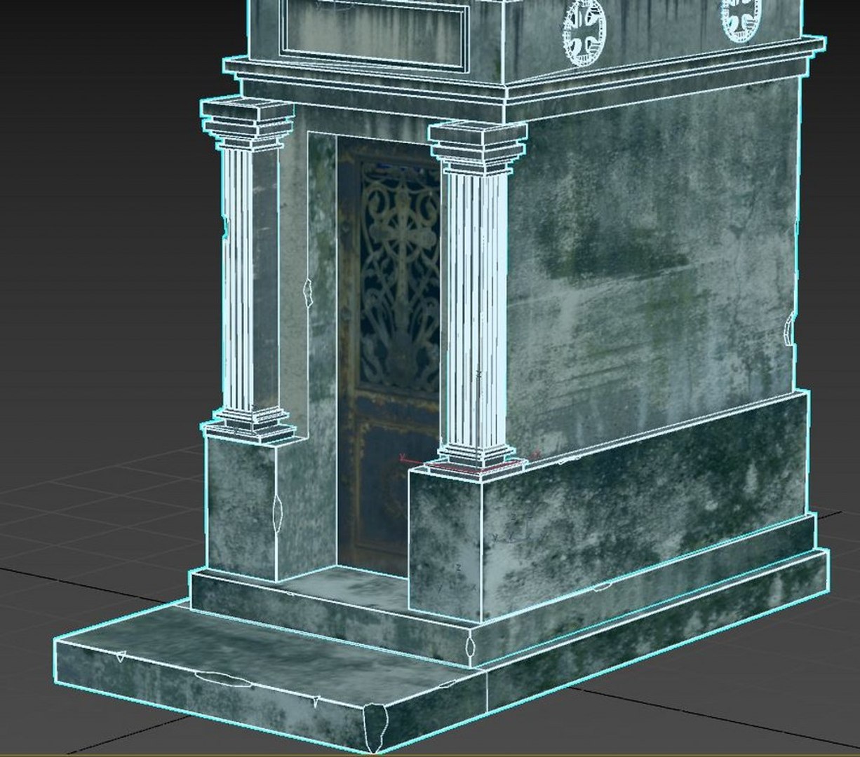 Weathered mausoleum 3D model - TurboSquid 1442132