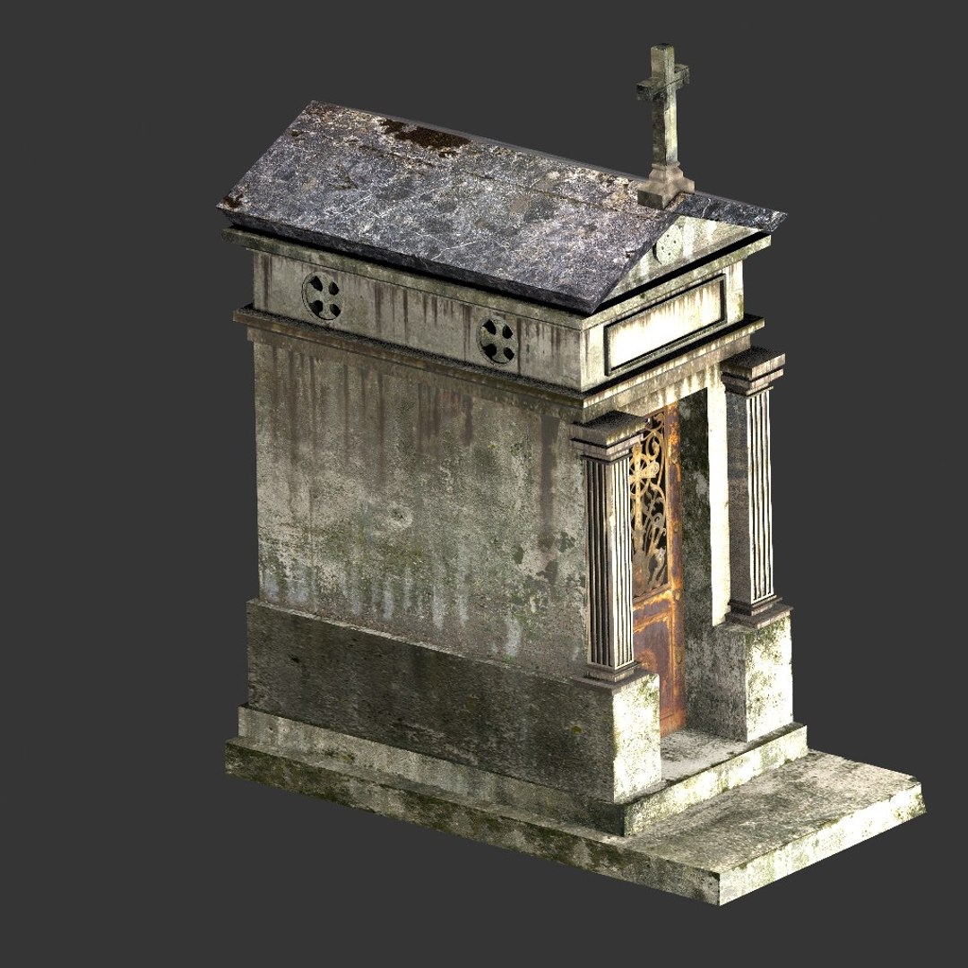Weathered mausoleum 3D model - TurboSquid 1442132