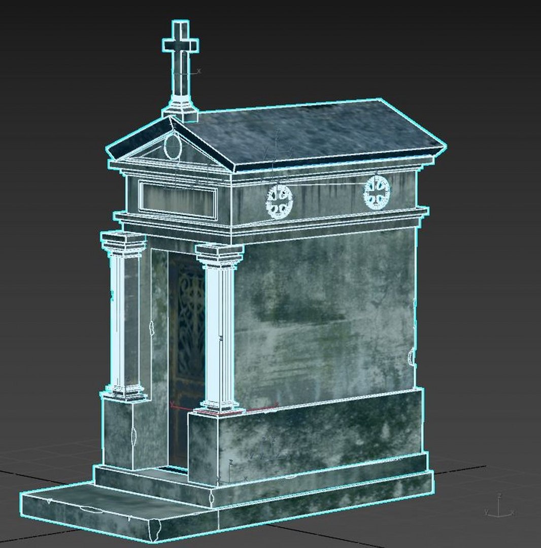 Weathered mausoleum 3D model - TurboSquid 1442132