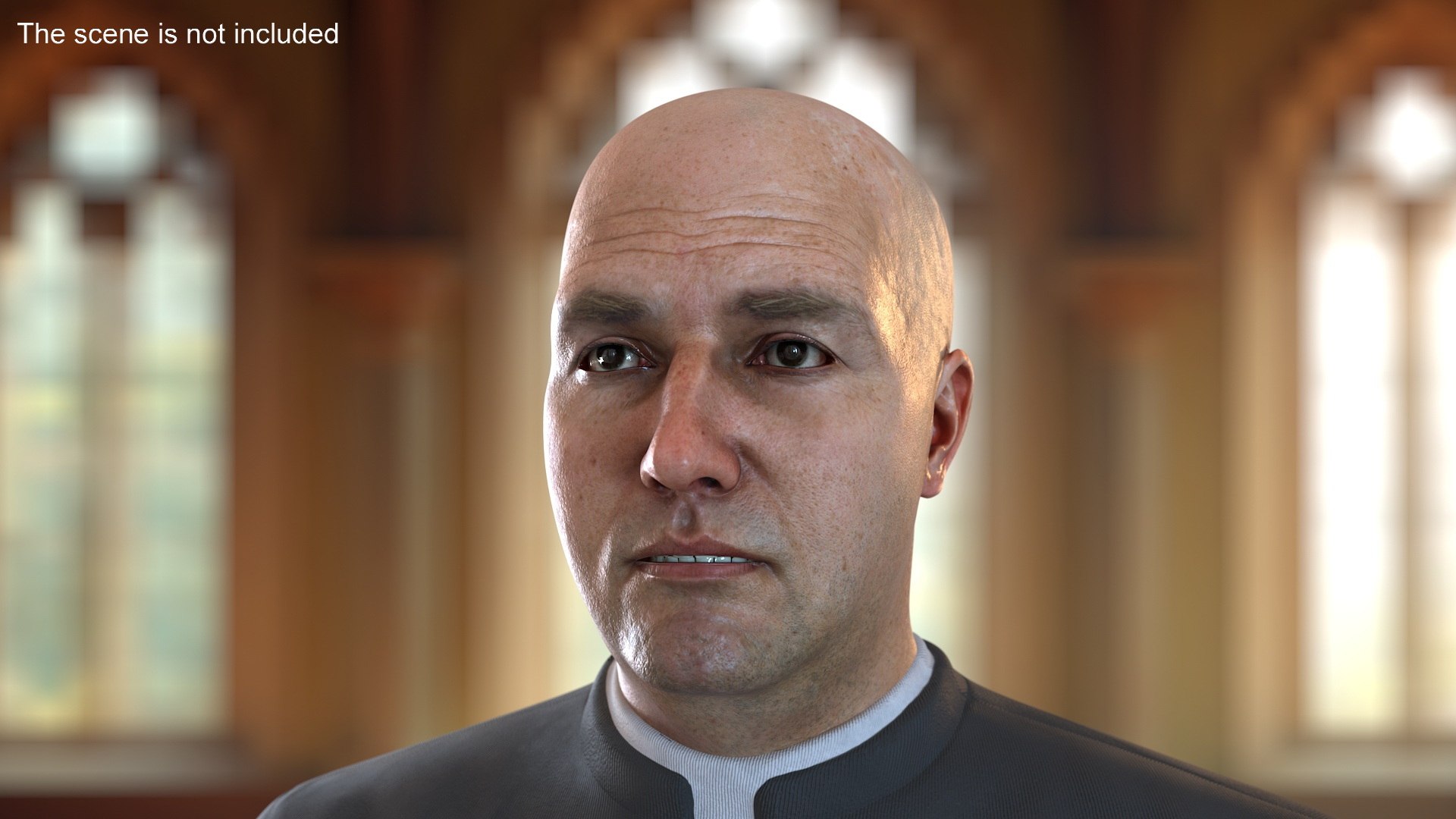 3D Model Realistic Adult Male Bald Head For 3D Print - TurboSquid 2350655