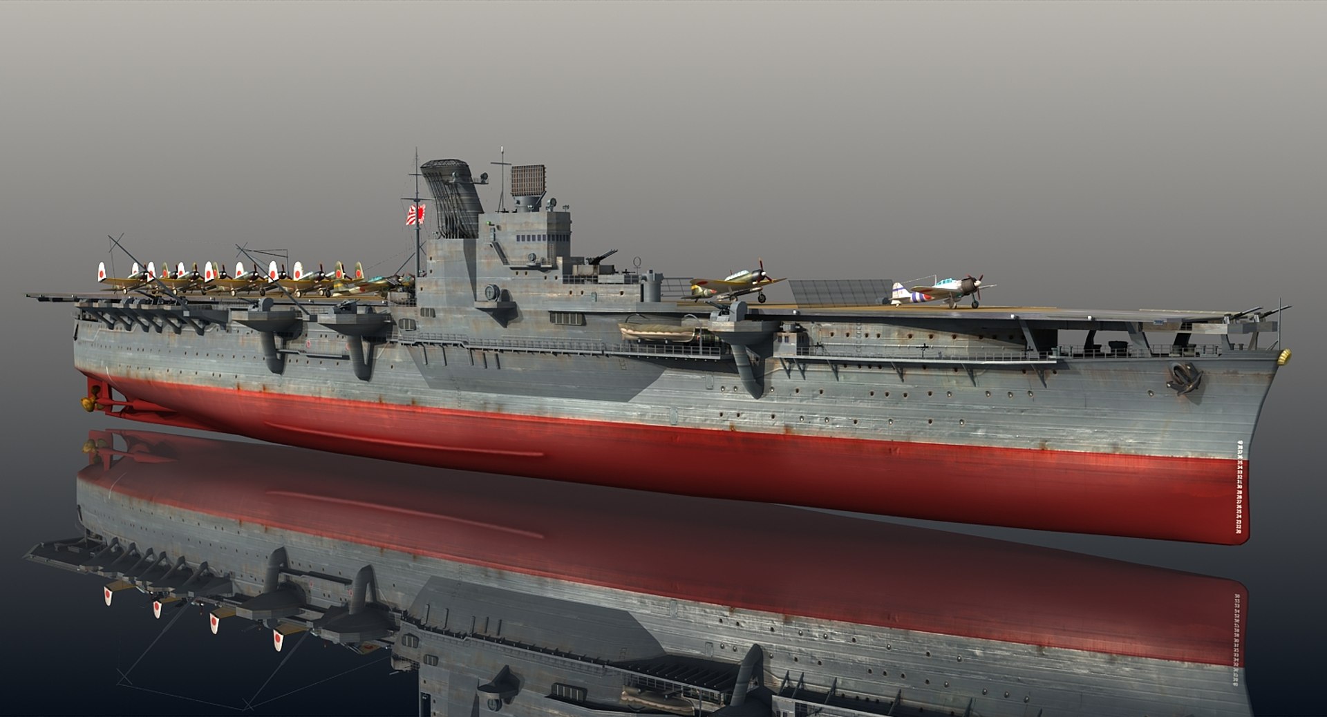 Japanese Aircraft Carrier Junyo 3D Model - TurboSquid 1337336