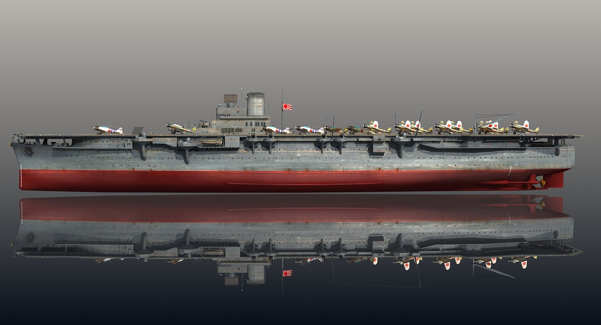 Japanese Aircraft Carrier Junyo 3D Model - TurboSquid 1337336