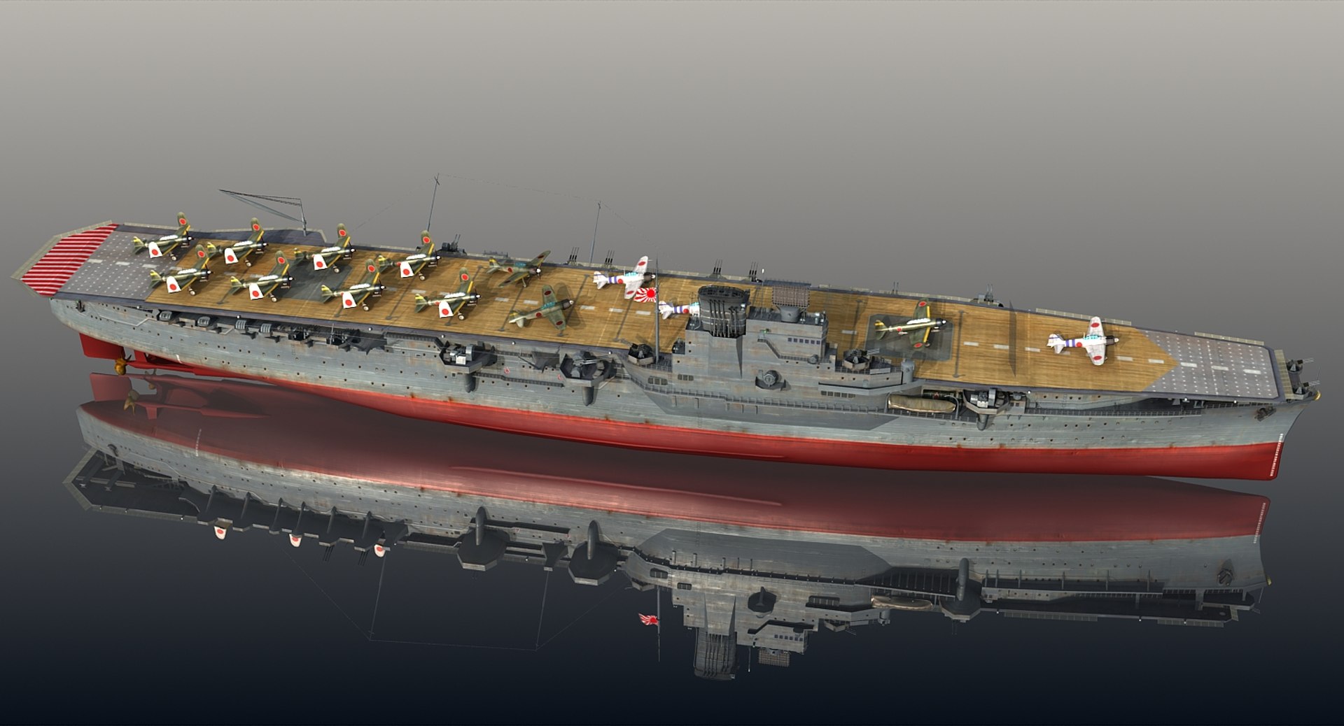 Japanese Aircraft Carrier Junyo 3D Model - TurboSquid 1337336