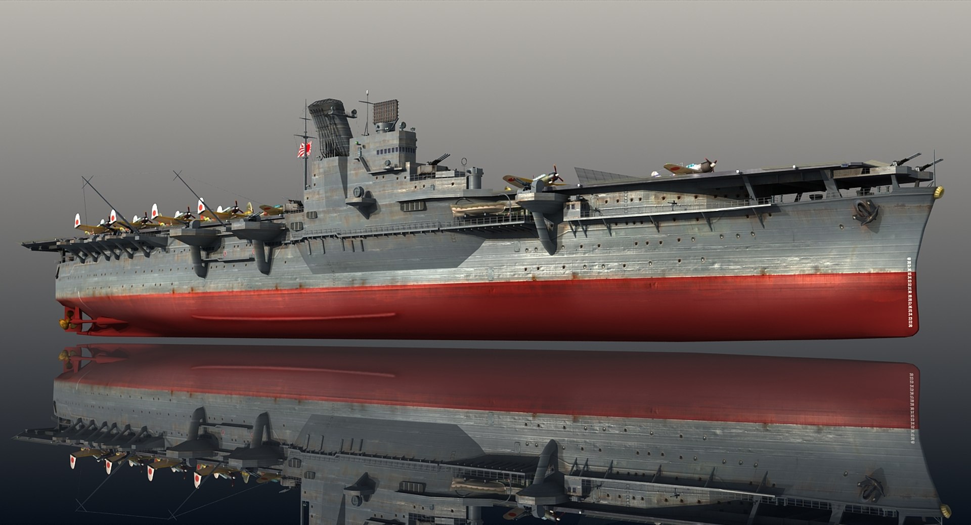 Japanese Aircraft Carrier Junyo 3D Model - TurboSquid 1337336