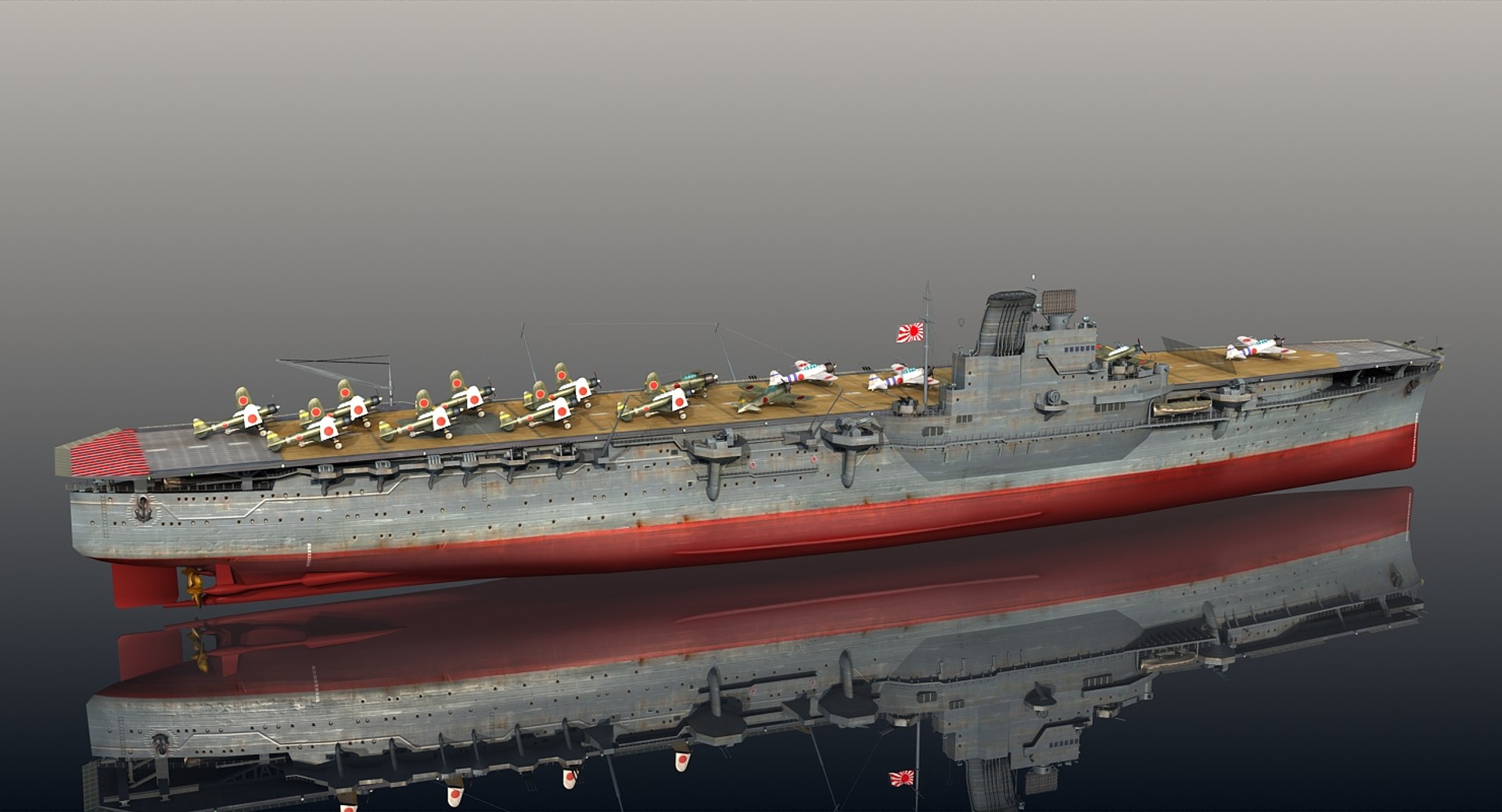 Japanese Aircraft Carrier Junyo 3D Model - TurboSquid 1337336