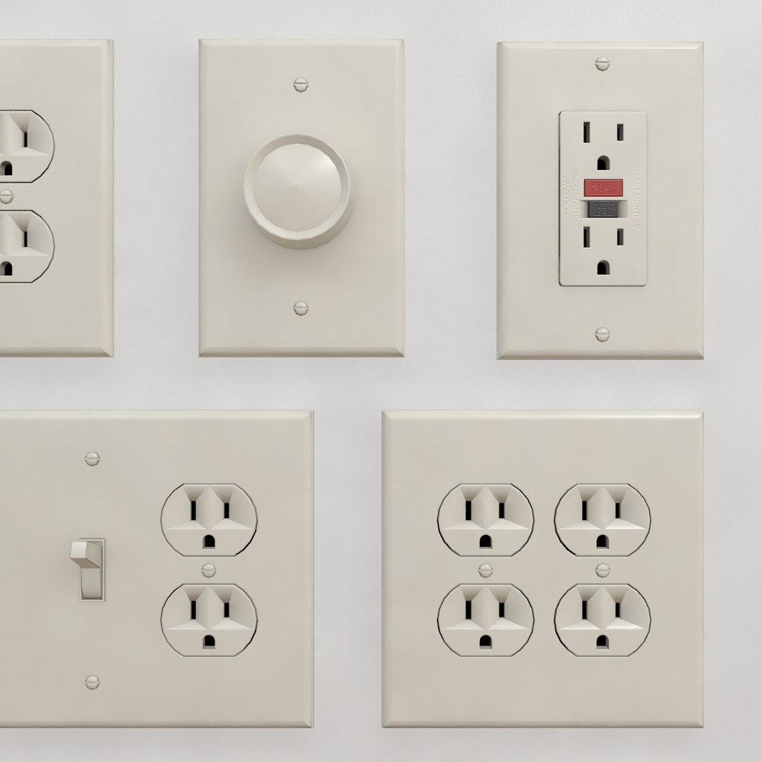 Switches Outlets 3d Obj