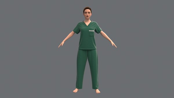 Medical Cloth 004 Female 03 PBR 8K 3D model - TurboSquid 1956258