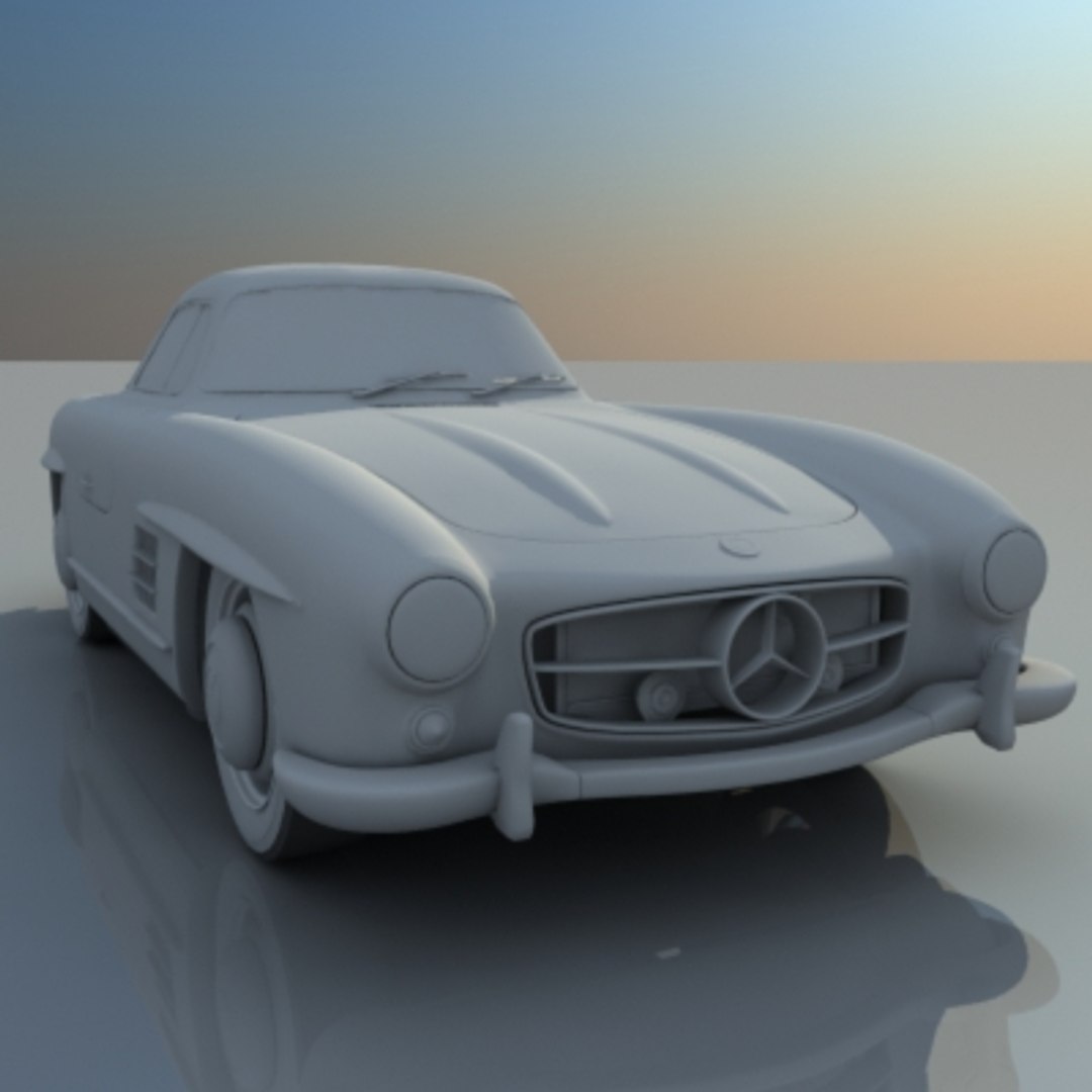 Mercedes-benz 300sl 3d Max
