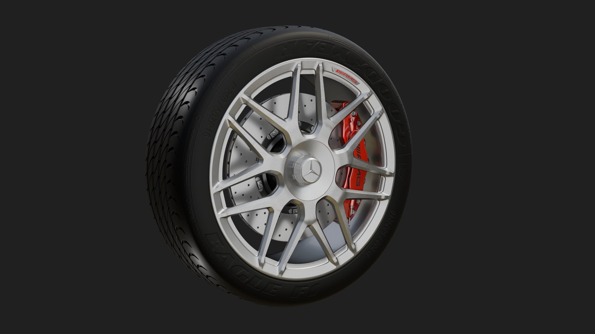 Disk AMG CLS Class W219 R19 3D Model - TurboSquid 2331891