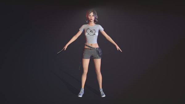 modèle 3D de Jenni fille truquée - TurboSquid 1792002