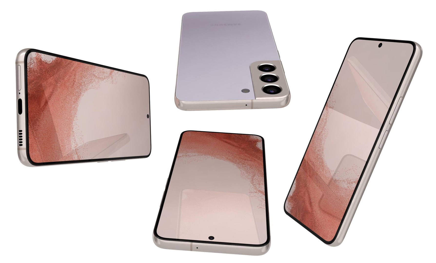 Samsung Galaxy S22 Violet 3D model - TurboSquid 1870594