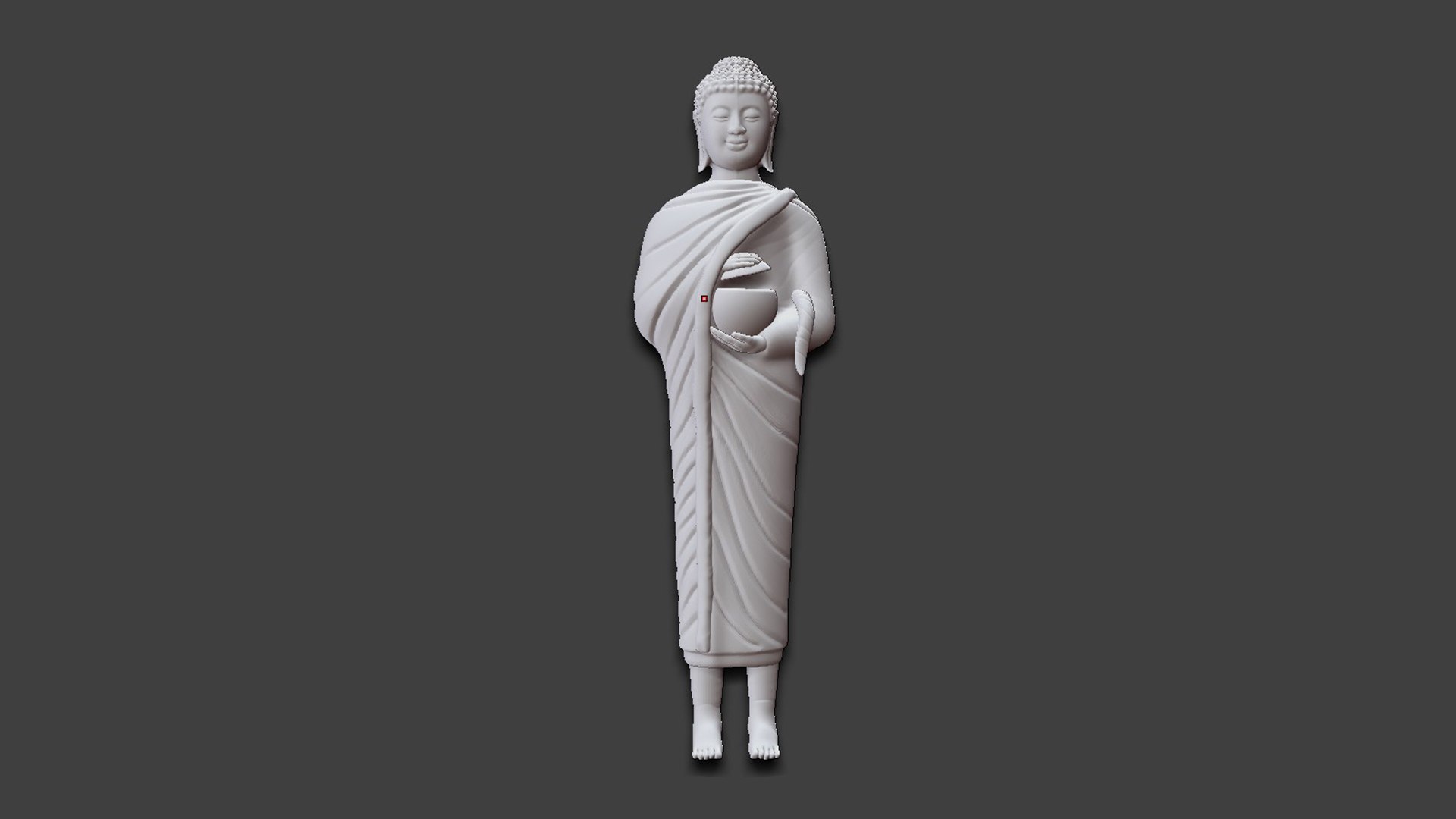 Asian Buddha Stand Act3 Model - TurboSquid 2309795