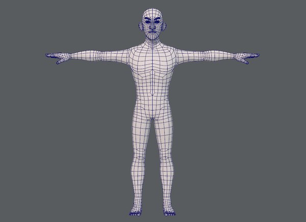 3D base mesh man character model - TurboSquid 1409591