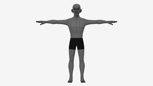 3D base mesh man character model - TurboSquid 1409591