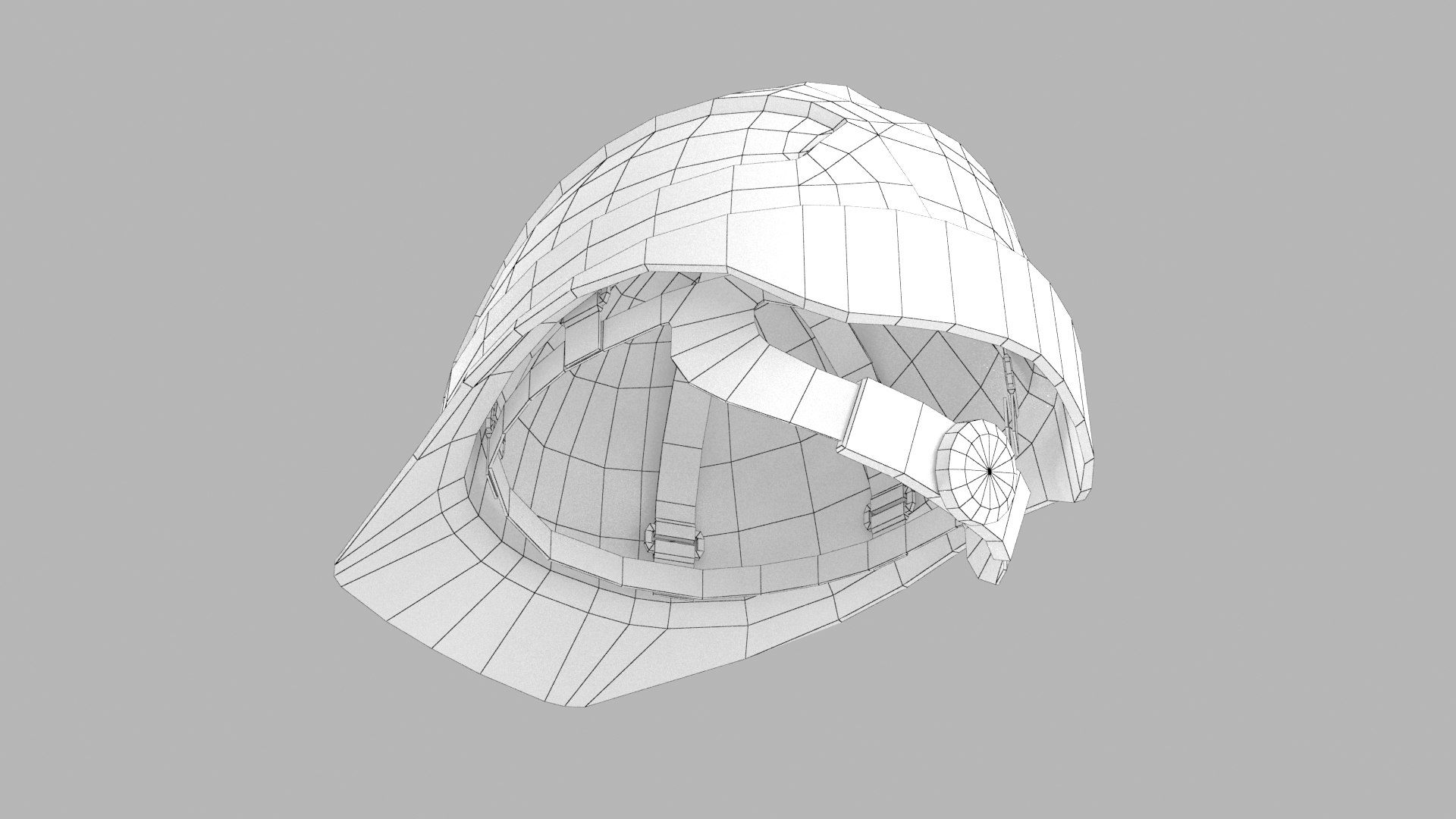 3D Safety Helmet Low-poly Model - TurboSquid 2346885