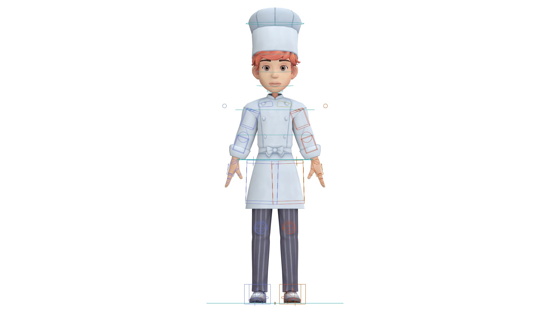 Character Man Cook 3D Model - TurboSquid 1675291
