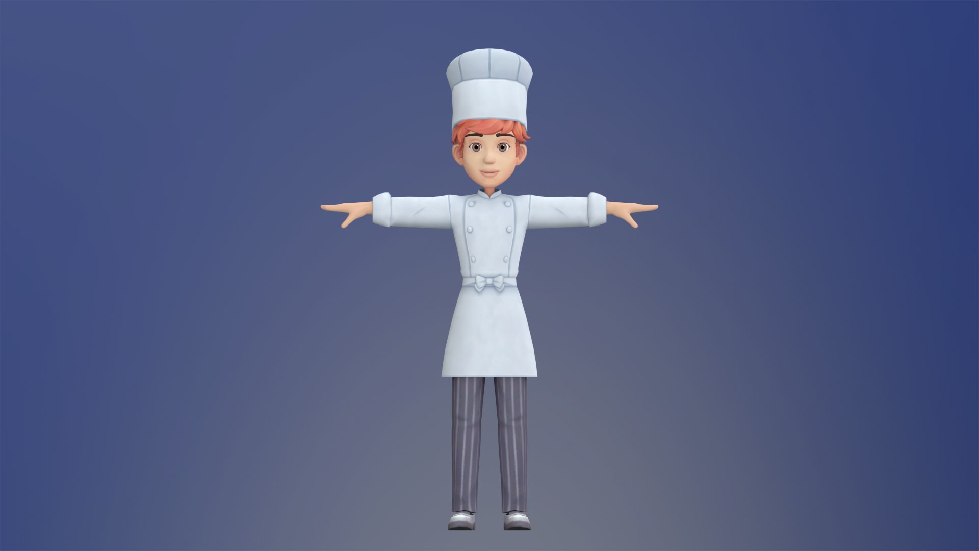 Character Man Cook 3D Model - TurboSquid 1675291