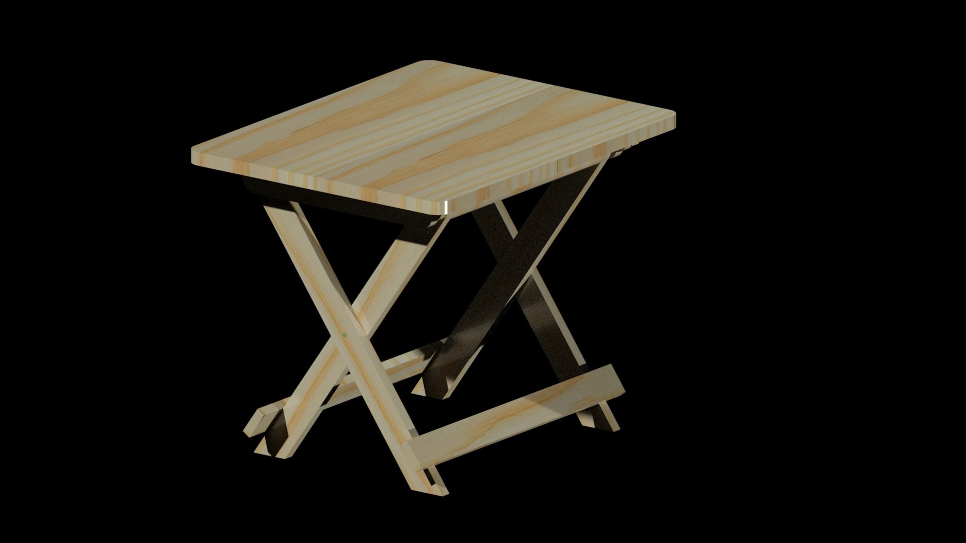 3D Wooden Folding Table - TurboSquid 2087202