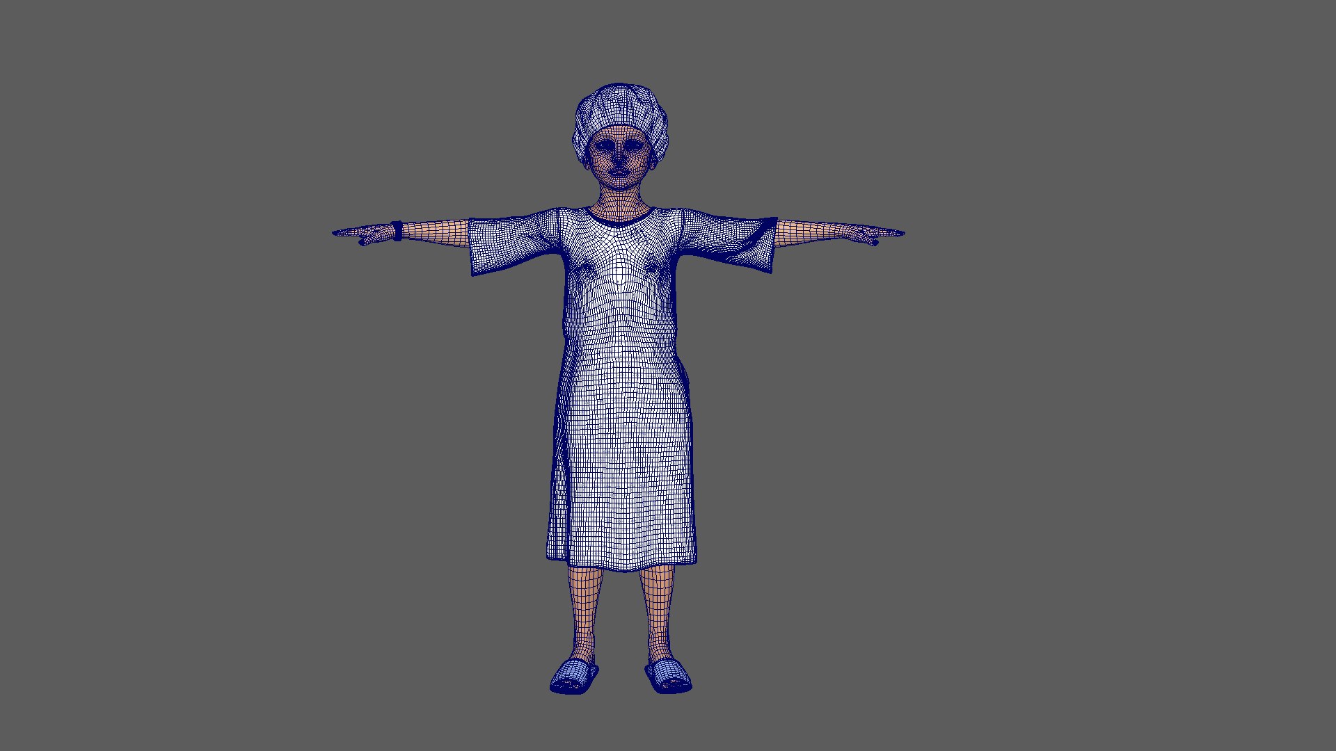 3D Child Patient With White Gown Model - TurboSquid 1794354