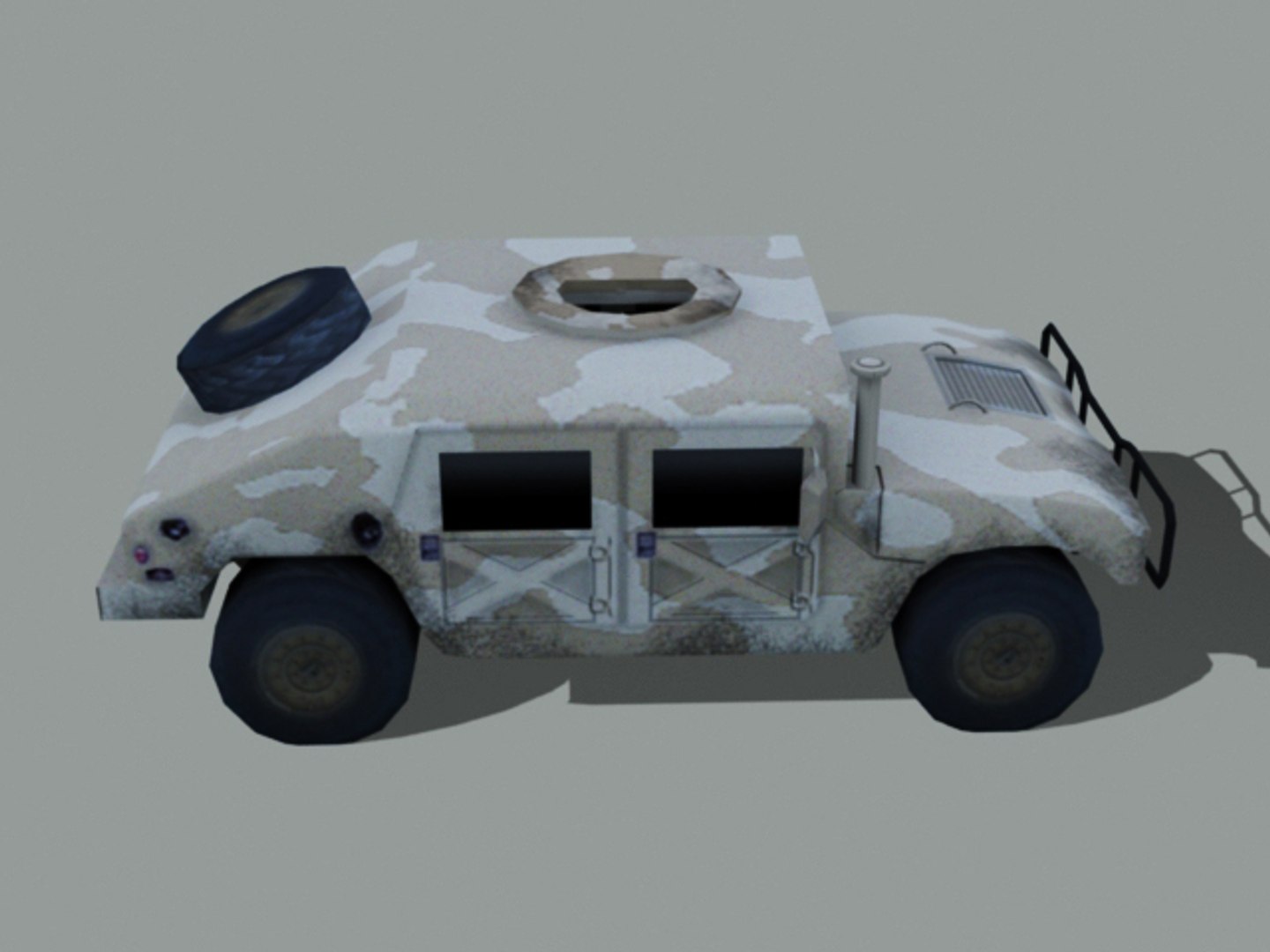 3d military humvee model