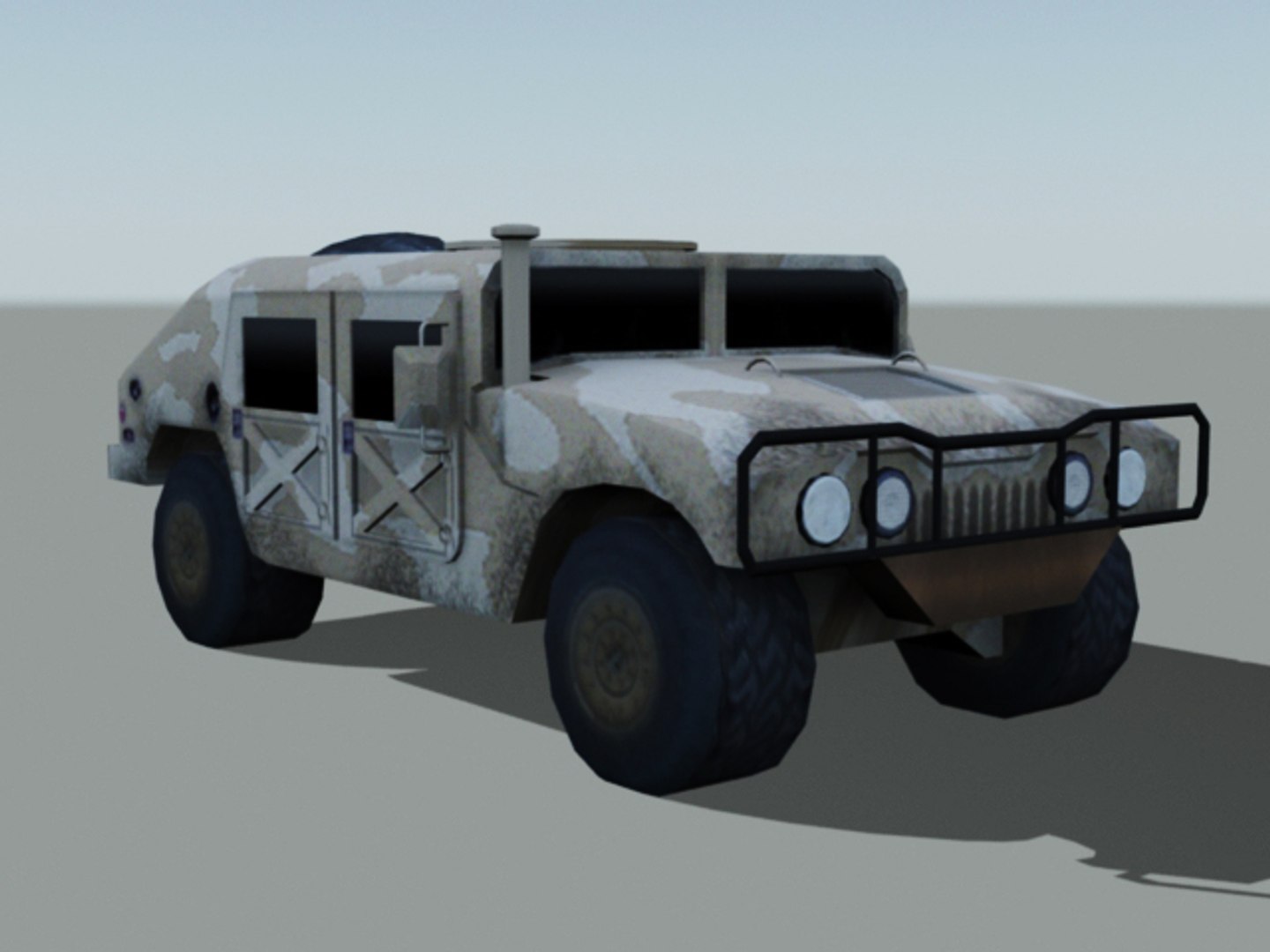 3d military humvee model