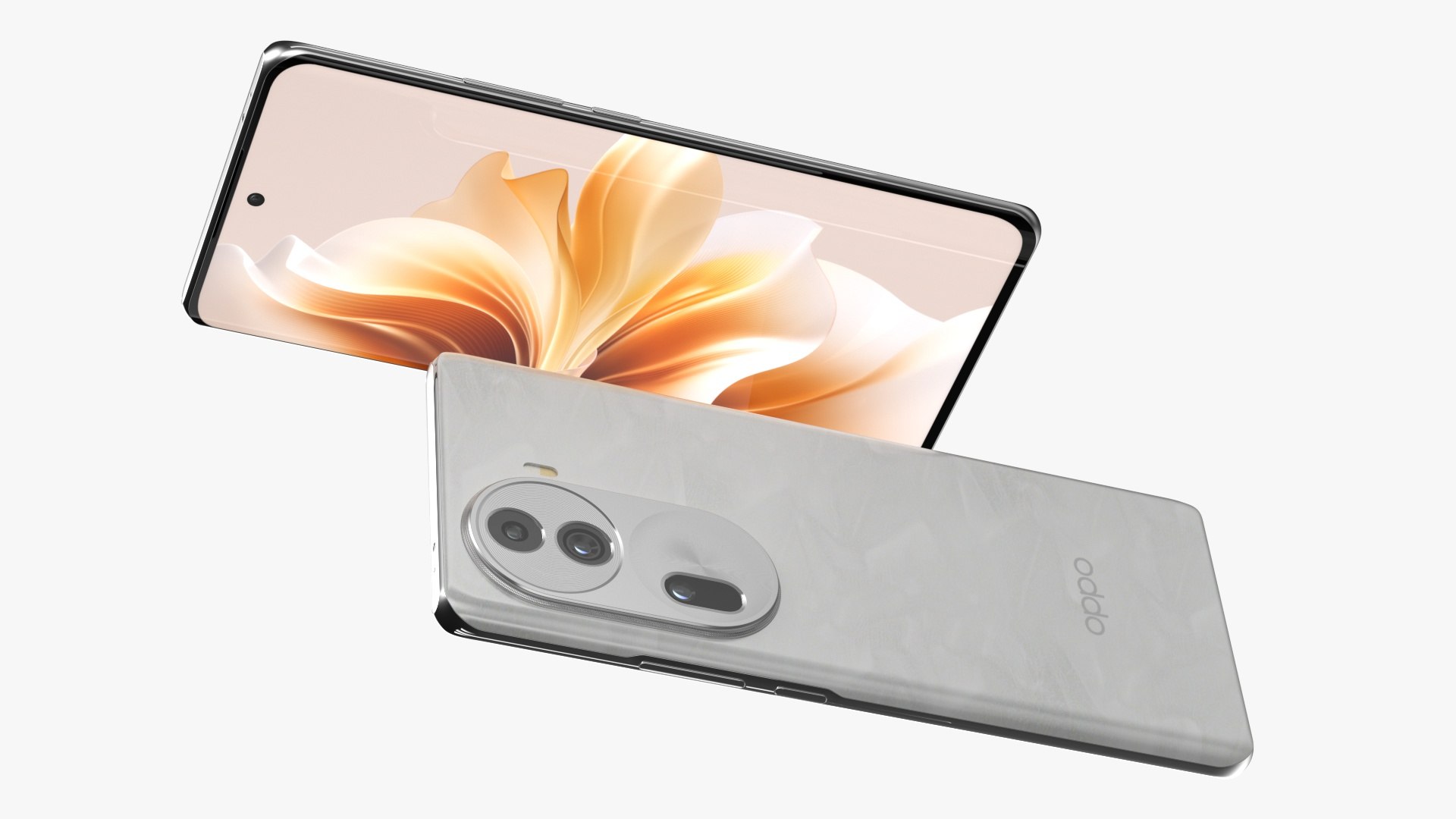 3D Model OPPO Reno 11 White - TurboSquid 2157320