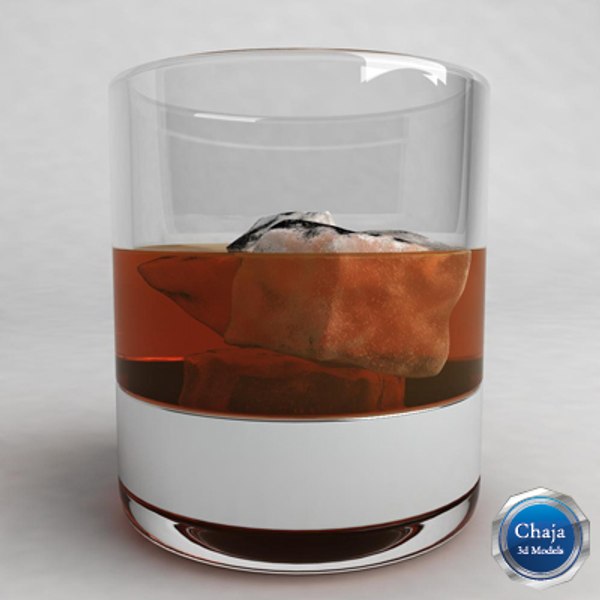3d model whiskey glass