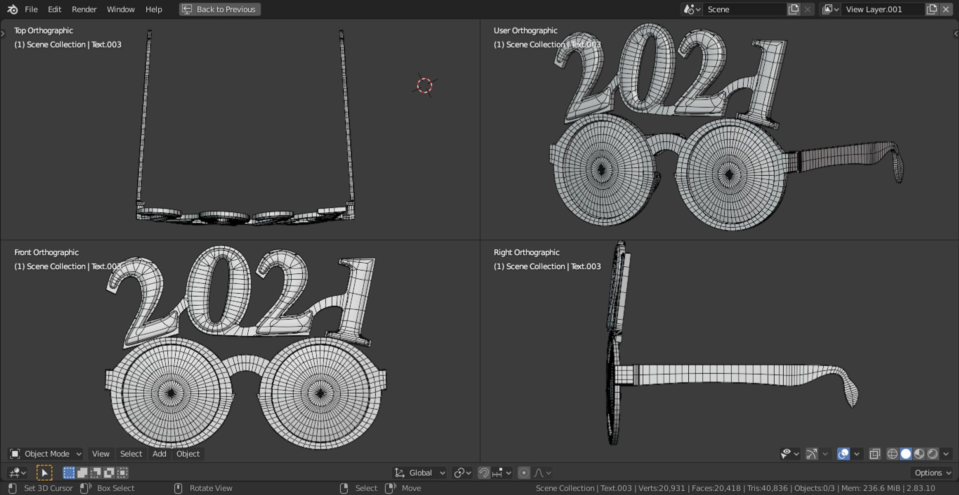 3D Model 2020 Party - TurboSquid 1486618