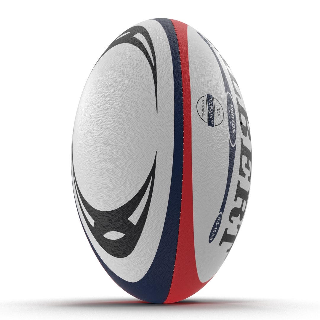 3d Model Rugby Ball Gilbert