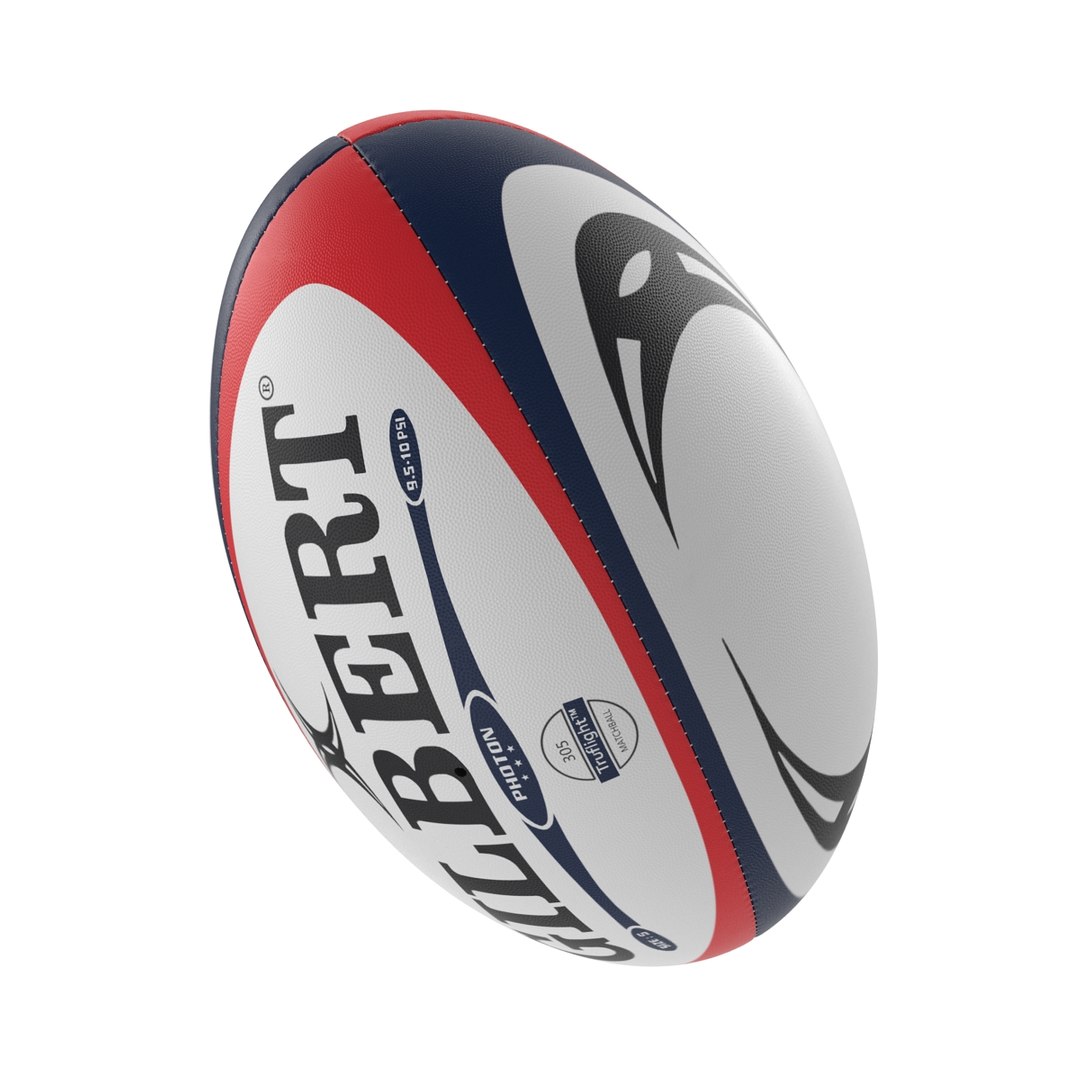 3d Model Rugby Ball Gilbert