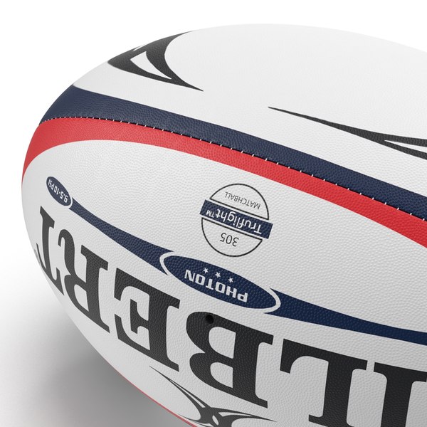 3d model rugby ball gilbert