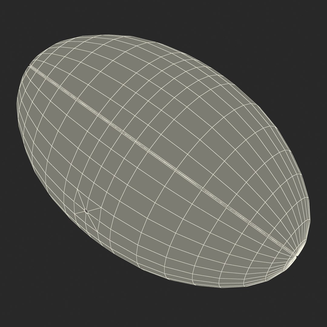 3d model rugby ball gilbert