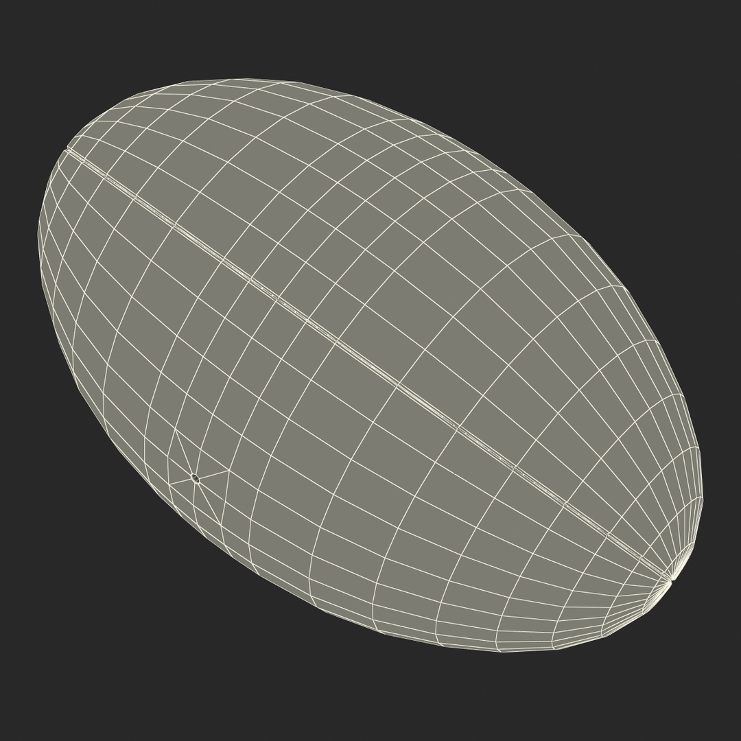 3d model rugby ball gilbert