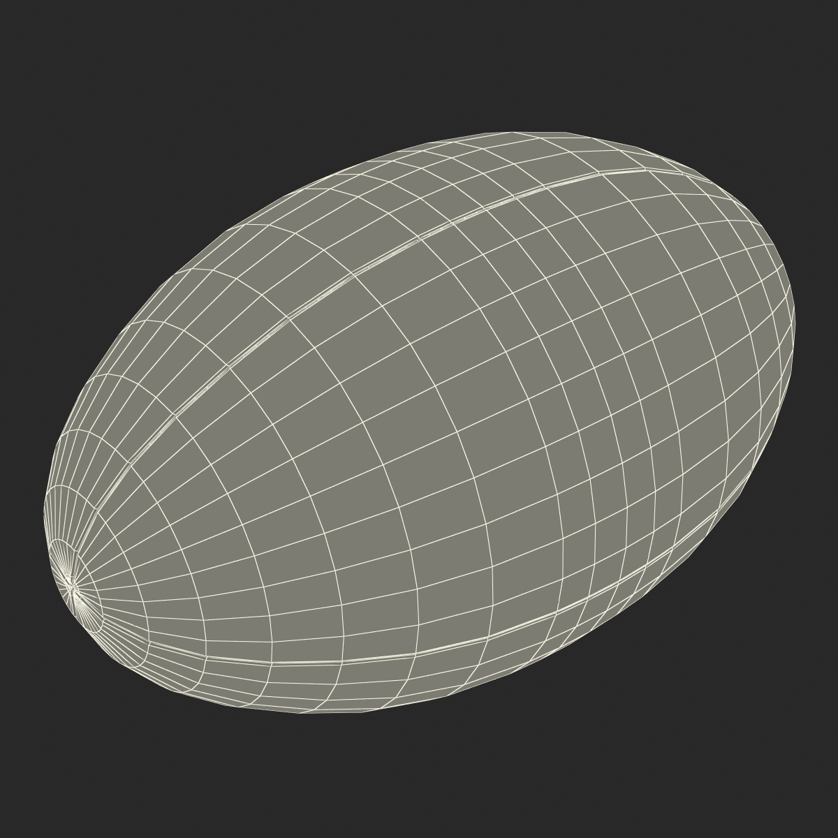 3d model rugby ball gilbert