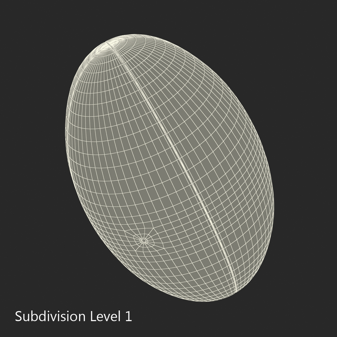 3d model rugby ball gilbert