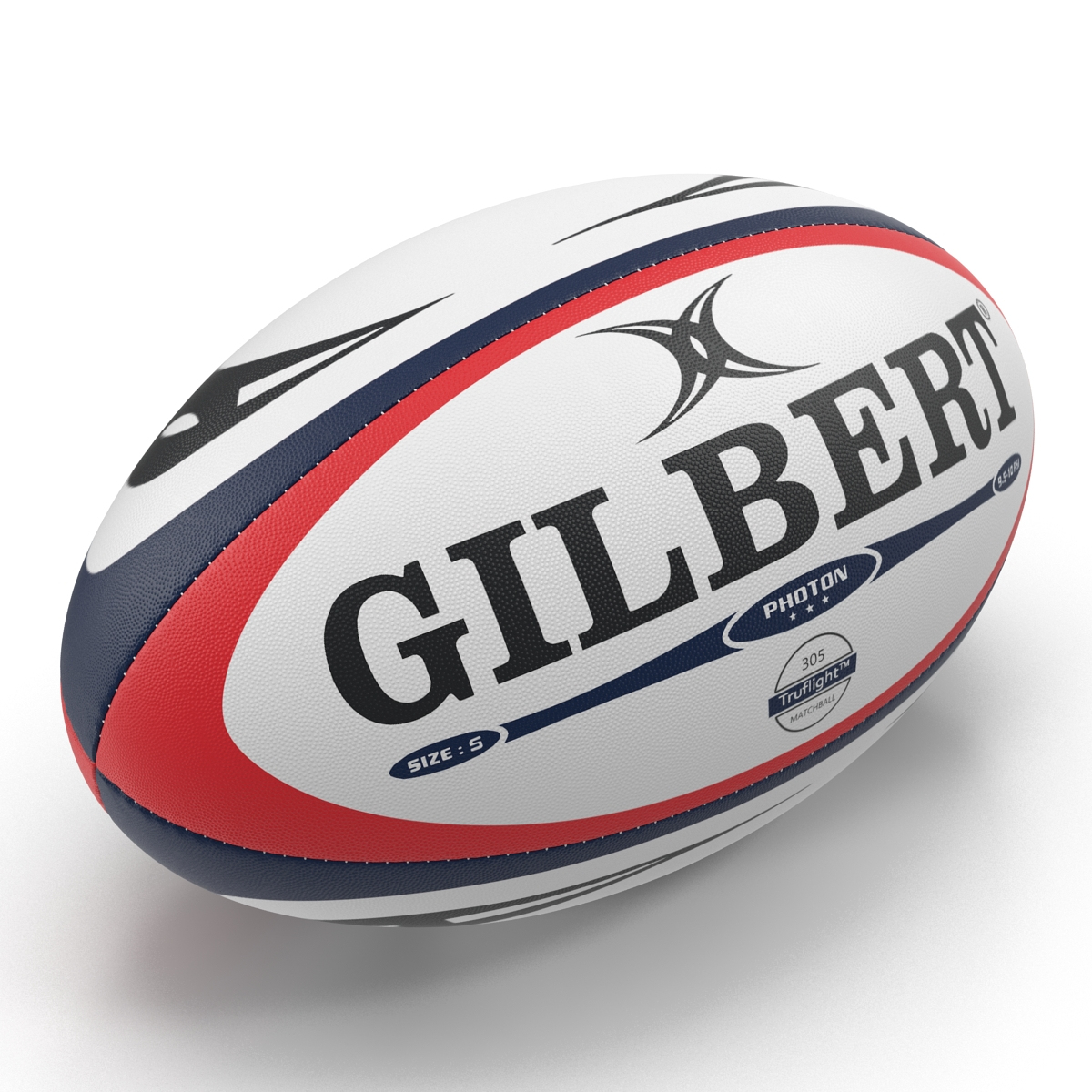 3d model rugby ball gilbert