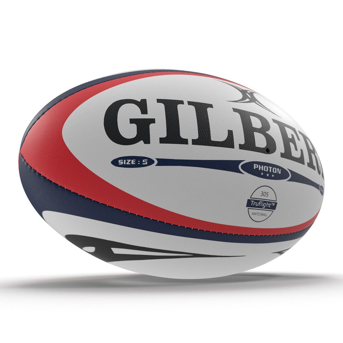 3d model rugby ball gilbert