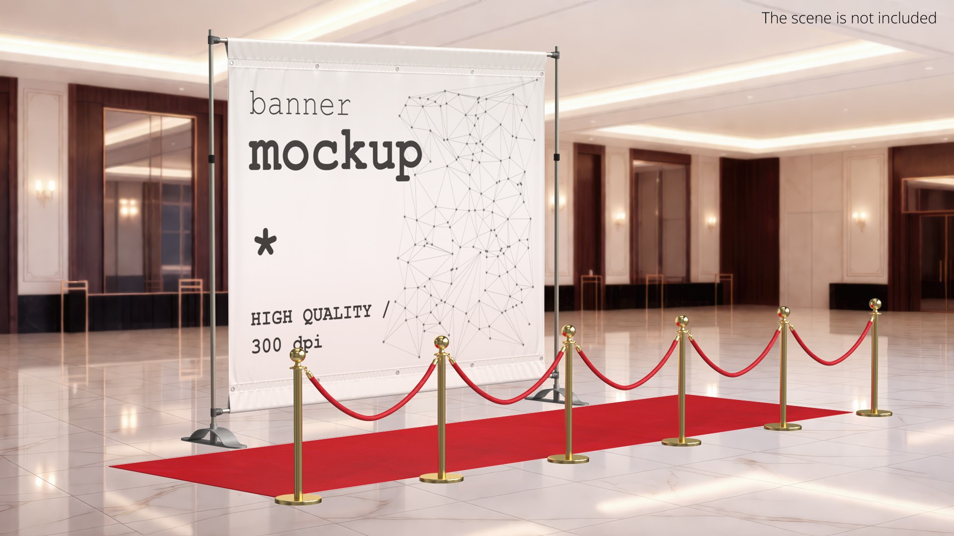 Mockup Press Wall With Red Carpet Barrier Event 3D Model - TurboSquid ...