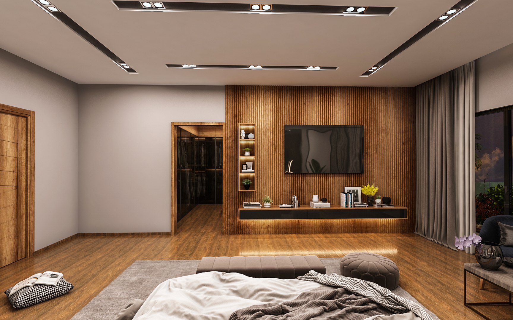 Luxurious Master Bedroom 3D Model - TurboSquid 2190195